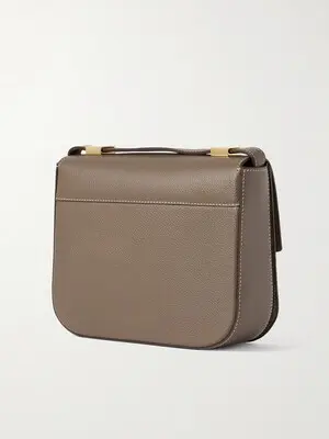 DEMELLIER The Vancouver Textured-leather Shoulder Bag - Brown