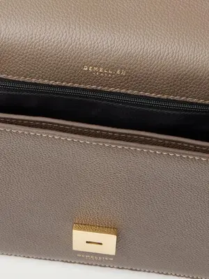 DEMELLIER The Vancouver Textured-leather Shoulder Bag - Brown