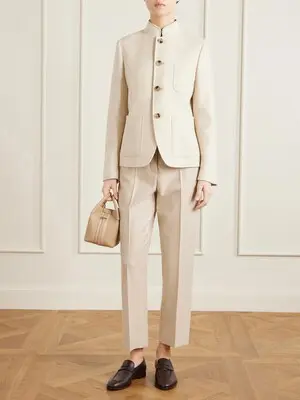 Loro Piana Spagna Mini Cashmere Jacket - Neutrals
