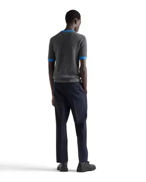 Prada Cashmere And Jersey Short-sleeved Sweater