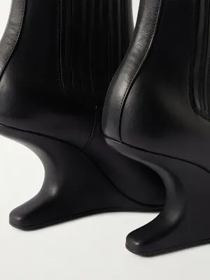 Rick Owens Cantilever Leather Ankle Boots