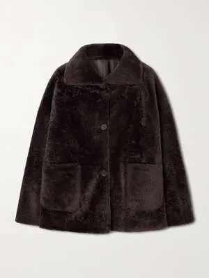 ARMA Isabella Reversible Shearling Jacket - Chocolate