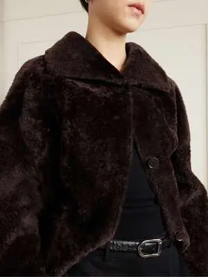 ARMA Isabella Reversible Shearling Jacket - Chocolate