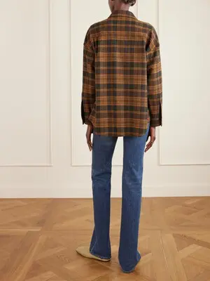 Loro Piana Darby Checked Wool And Cashmere-blend Shirt