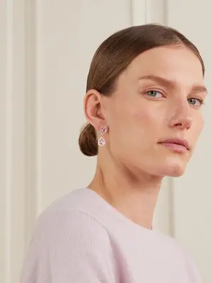 SUZANNE KALAN 18-karat Gold, Sapphire And Diamond Earrings