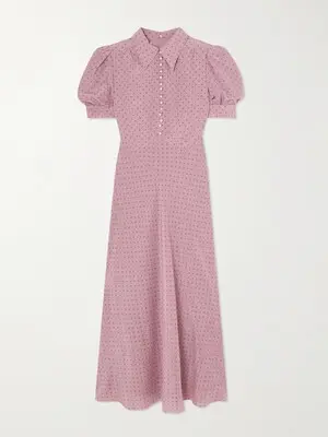 Alessandra Rich Puff Sleeve Day Dresses