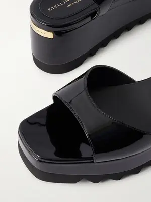 Stella McCartney Elyse Patent Platform Sandals