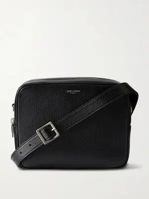 Saint Laurent Small Full-grain Leather Messenger Bag - Black