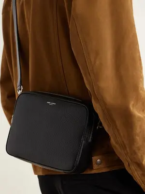 Saint Laurent Small Full-grain Leather Messenger Bag