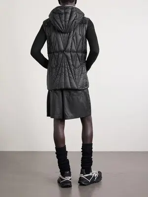 Rick Owens X Moncler Quilted Hooded Down Gilet