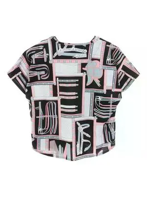 Hermès 2010s Lettres Equestres Crew-neck T-shirt
