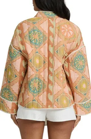 BILLABONG Abstract Oversized Quilted Jacket