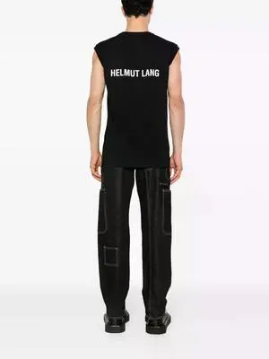 Helmut Lang Logo-print Sleeveless T-shirt