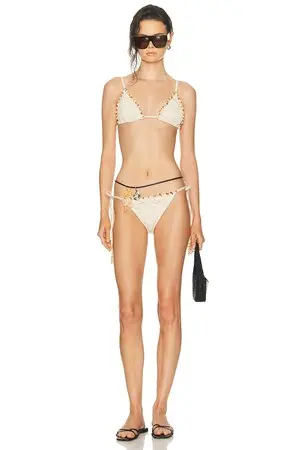 PatBO Lycra Mesh Bikini Bottom