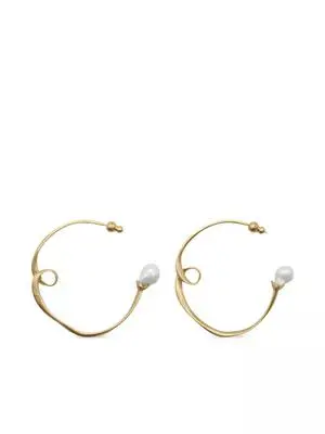 Cult Gaia Rena Spiral Hoop Earrings - Gold