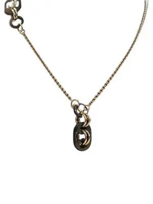 Hermès Small Plated Horn Eurydice Pendant Necklace - Gold