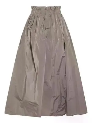 Herno Taffeta A-line Skirt - Neutrals