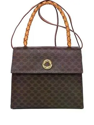Celine Kelly 2way Braided-handle Flap Bag