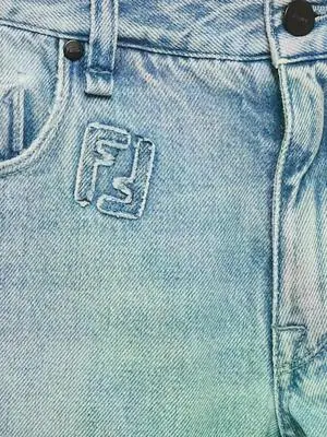 Fendi Logo-appliqué Jeans