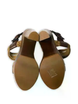 LANVIN Wooden Accent Platform Heels