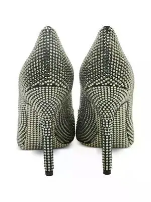 FERRAGAMO Crystal-embellished Pumps - Silver