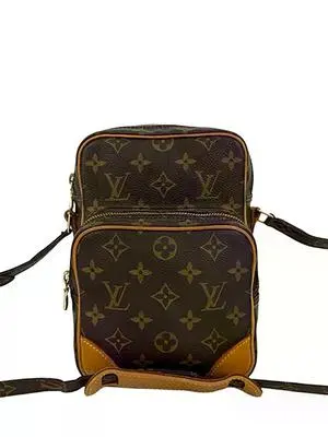 LOUIS VUITTON 2001 Monogram Amazone Crossbody Bag - Brown