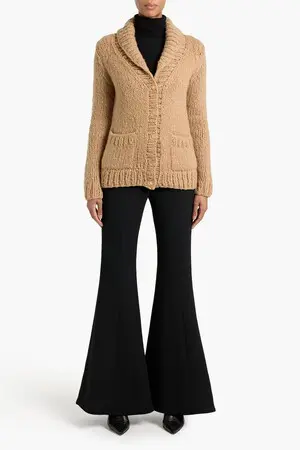 Gabriela Hearst Wool-crepe Flared Trousers