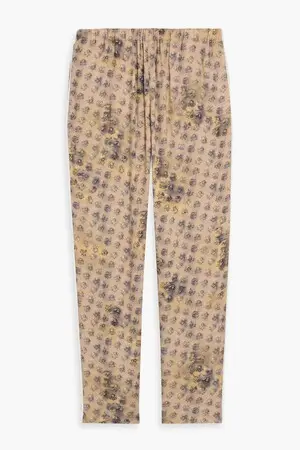 Acne Studios Tapered Floral-print Twill Drawstring Pants