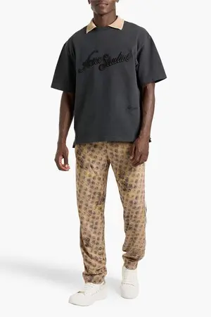 Acne Studios Tapered Floral-print Twill Drawstring Pants