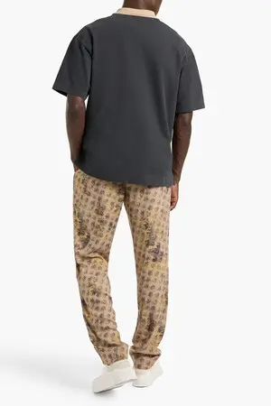 Acne Studios Tapered Floral-print Twill Drawstring Pants