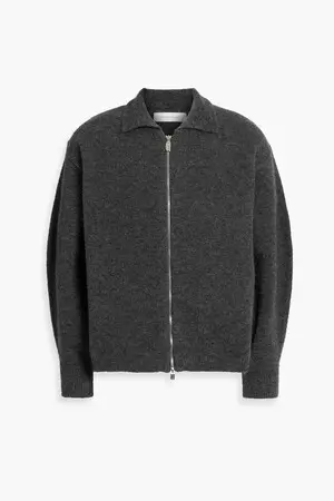 LE17SEPTEMBRE Knitted Zip-up Cardigan - Charcoal
