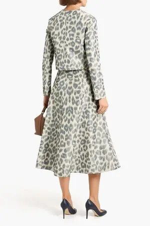 Altuzarra Bernadette Leopard-print Taffeta Jacket