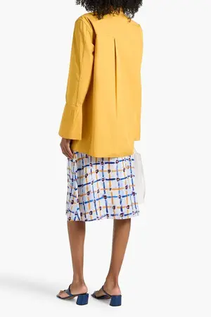 Marni Printed Silk Crepe De Chine Skirt