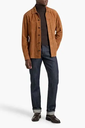 SLOWEAR Montedoro Suede Jacket - Tan