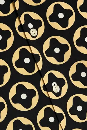 Sandro Printed Crepe Shirt