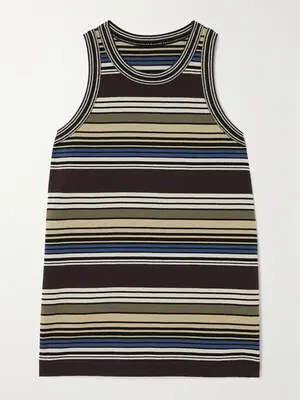 Sacai Striped Cotton Tank