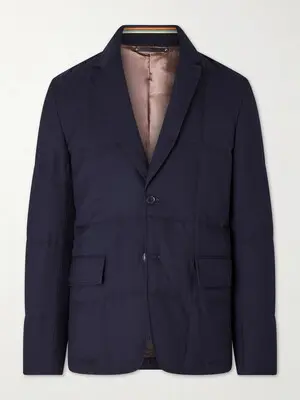 Paul Smith Quilted Wool-twill Down Blazer