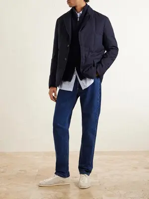 Paul Smith Quilted Wool-twill Down Blazer