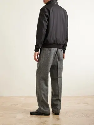 Herno Storm System® Wool Bomber Jacket - Brown