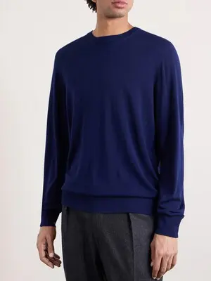 Sease Lasca Wish® Virgin Wool T-shirt - Blue
