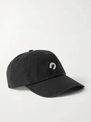 DRAKE'S Logo-embroidered Baseball Cap - Black