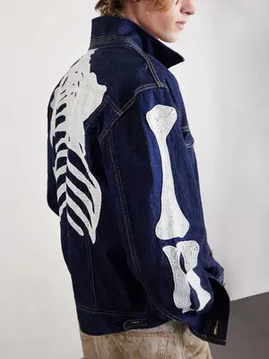 Kapital Embroidered Denim Trucker Jacket