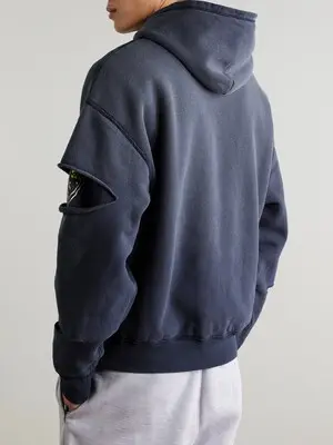 Kapital Reversible Distressed Printed Hoodie