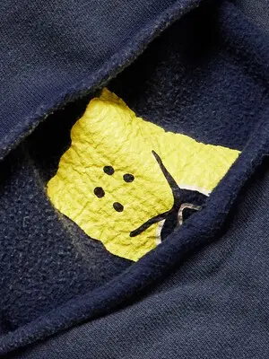 Kapital Reversible Distressed Printed Hoodie