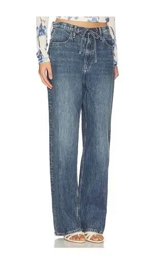 Rag & Bone Phoebe Drawstring Wide Leg Jeans