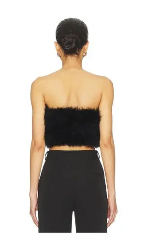 Giuseppe Di Morabito Strapless Cropped Feather Top