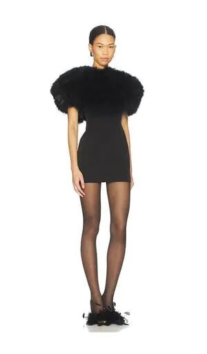 Giuseppe Di Morabito Mini Dress With Faux Fur