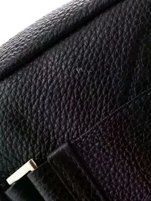 Prada Triangle Logo Leather Sling Backpack