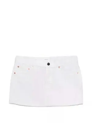 Wardrobe.NYC Mini Denim Skirt - White