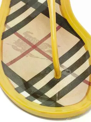 Burberry Checked Adjustable Sandals